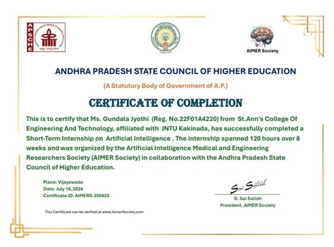 Jyothi Gundala On Linkedin Artificialintelligence Internship Aimers Tech Learningjourney…