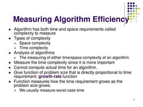 PPT The Efficiency Of Algorithms PowerPoint Presentation ID