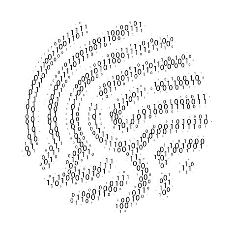 Premium Vector Binary Code By Fingerprint Shape Set Of Zero And One Digits Cyber Security