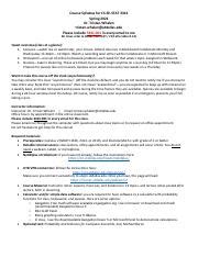 2021 Spring CS 3341 Syllabus 001 Pdf Course Syllabus For CS SE STAT 3341 Spring 2021 Dr