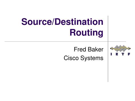 PPT Source Destination Routing PowerPoint Presentation Free Download ID