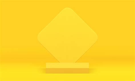 노란색 3d 받침대 기하학적 마름모 쇼케이스 각도 기초 스튜디오 배경 현실적인 벡터 3차원 형태에 대한 스톡 벡터 아트 및 기타 이미지 3차원 형태 강단 건설 현장