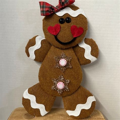 gingerbread wreath attachment tutorial no sew pdf pattern diy