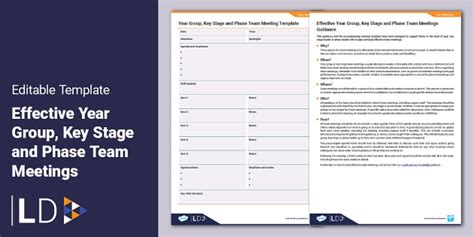 Effective Year Team Meetings Guidance And Template Slt