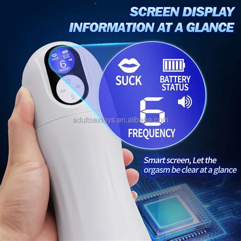 Lcd Display Heated Electric Male Masturbators Vibration Sucking Sex Toy