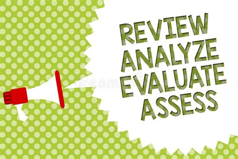 Review Analyze Evaluate Assess Stock Illustrations 733 Review Analyze