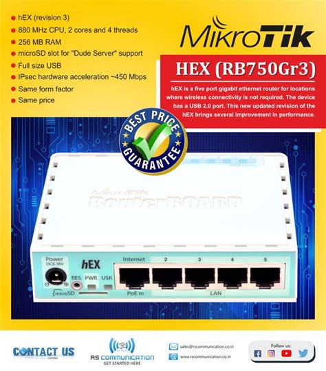 An Advertisement For The Latest Router From Miko Tk Hex R G