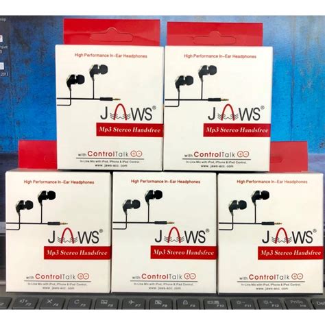 Jual Headset Jaws Megabass Earphone Jaws Megabass Handsfree Jaws Megabass Shopee Indonesia