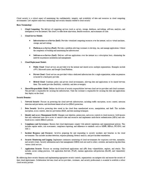 Cloud Security Unit 4 Pdf Cloud Computing Information Security