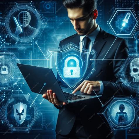 Premium Photo Protection Network Security Computer And Safe Your Data