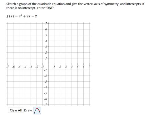 Solved Sketch A Graph Of The Quadratic Equation And Give The Chegg Com