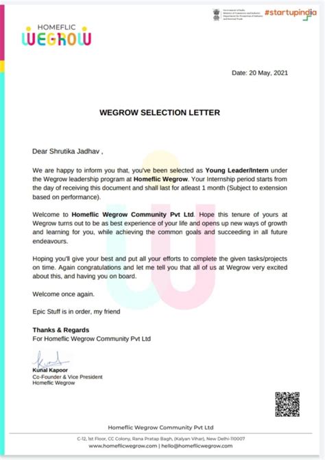 Shrutika Jadhav On Linkedin Internship