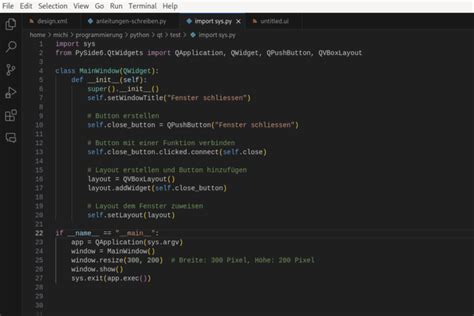PySide Mit Qt Und Python Programmieren Lernen