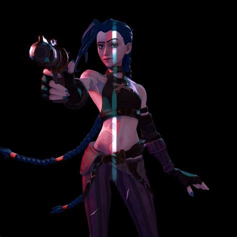 Jinx Render Blender Fan Art By Taquito3103 On Deviantart
