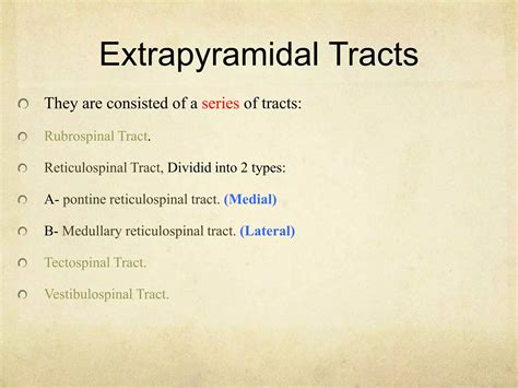 Extrapyramidal Tract Ppt Brain And Nervous System Disorders Diseases And Conditions