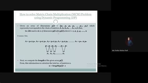 How To Solve Matrix Chain Multiplication MCM Problem By Dynamic Programming DP Part