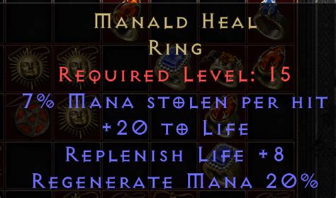 Manald Heal • Diablo 2 Resurrected Unique Item •