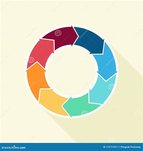 Vector Circle Arrows For Infographic Template For Cycling Diagram