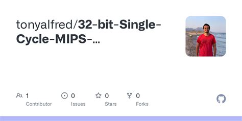 Network Graph · Tonyalfred32 Bit Single Cycle Mips Microprocessor · Github
