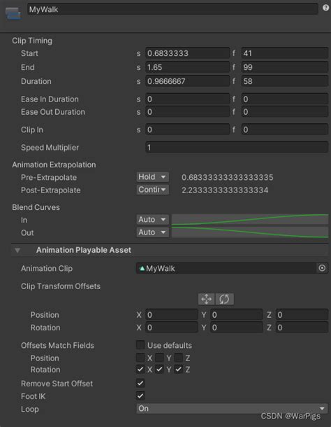 Unity Timeline笔记match Offsets To Previous Clip Csdn博客