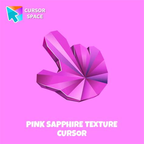 Cursor Pink Sapphire Texture For Chrome Cursor Space