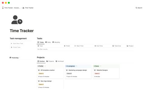 Time Tracker Template Notion Marketplace