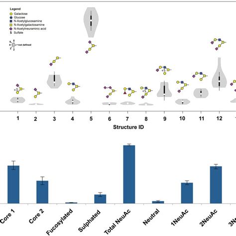 A Violin Diagram Showing The Distribution Of O Glycan Structures Download Scientific Diagram