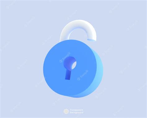 Premium Psd Padlock Isolated 3d Render Illustration