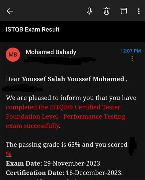 Yosif Salah On Linkedin Istqb Istqbcertified Istqbcertification Performance 27 Comments
