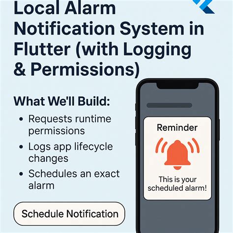 🔔 Building A Local Alarm Notification System In Flutter With Logging