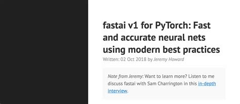 Fastai釋出基於pytorch的深度學習函式庫fastai Ithome