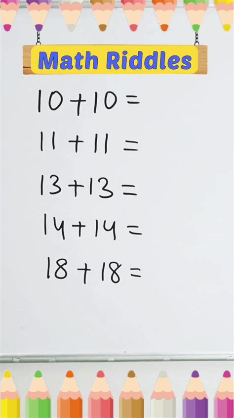 Math Riddles Maths Puzzle Credit 👉title Can Can Artist Mike Block Link Business