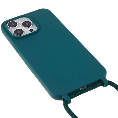 IPhone 15 Pro Silikone Cover Med Snor Altid Fri Fragt