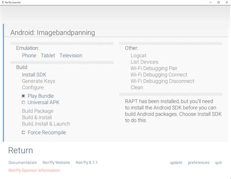 Help Needed To Build Android Port Rrenpy