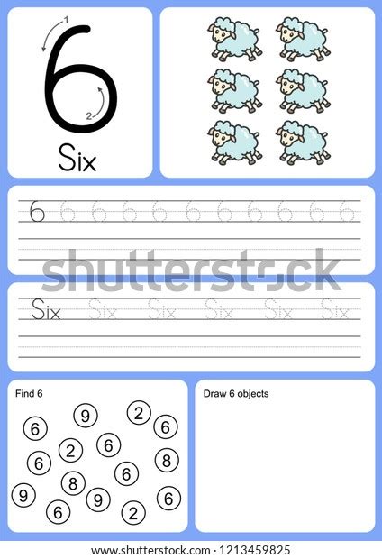 Writing Finding And Drawing Object Of Number Worksheet For Education