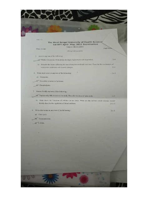 Bpt 1st Year Question Papers Pdf