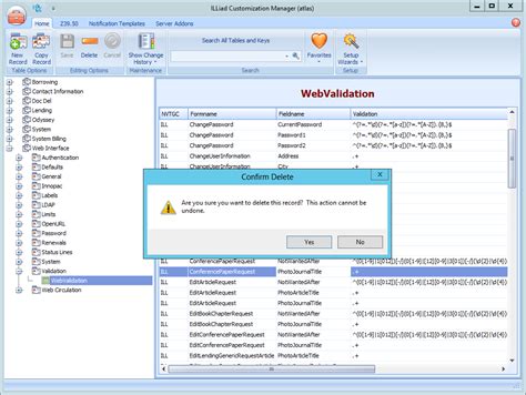 Changing Required Fields Atlas Systems