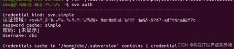 Ubuntu设置svn命令免输入密码svn配置免密 Csdn博客 Ubuntu设置svn命令免输入密码svn配置免密 Csdn博客