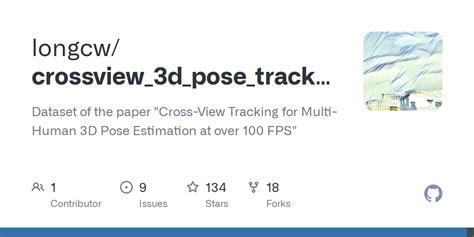 Github Longcw Crossview 3d Pose Tracking Dataset Of The Paper Cross View Tracking For Multi