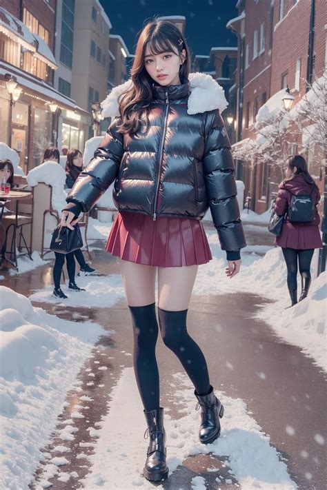 AI 겨울눈 오는날에 데이트나간여자친구 느낌 유머 움짤 이슈 에펨코리아