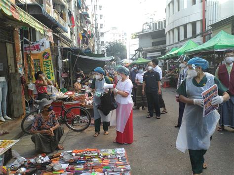 ပုဇွန်တောင်မြို့နယ်တွင် ပြည်သူများ ကိုဗစ် ၁၉ ရောဂါ ကြိုတင်ကာကွယ်ရေး
