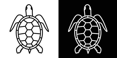Turtle Line Drawing Vector Art Icons And Graphics For Free Download