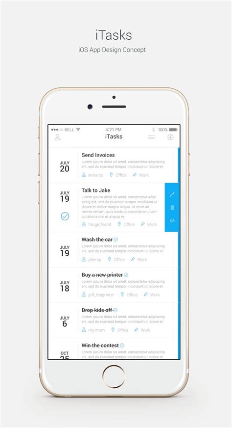 Itasks Ios Ui Kit Web Elements 6 Ios App Design Ios Ui Ios