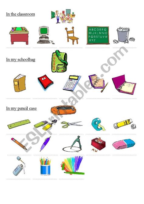Class Material Esl Worksheet By Sandreen