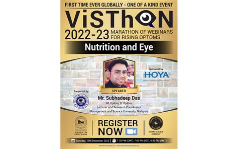 Visthon 2022 23 Webinar 22 Mr Subhadeep Das Vision Science Academy