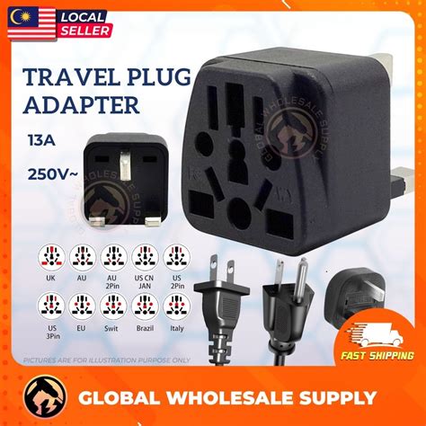Slots A Multi Adaptor Plug Power Adapter Universal Pin Plug Socket Connector Wall Soket