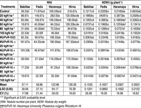 Nodulation Status Of Common Bean Var Dursitu Along Different N