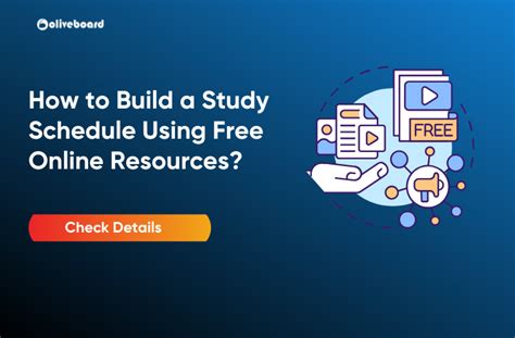 How To Build A Study Schedule Using Free Online Resources