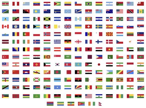 188 All Counties Flags Vector Icons Digital Download Cricut Etsy
