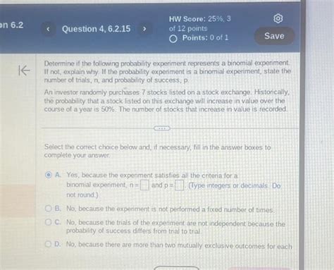 Solved Determine If The Following Probability Experiment Chegg Com